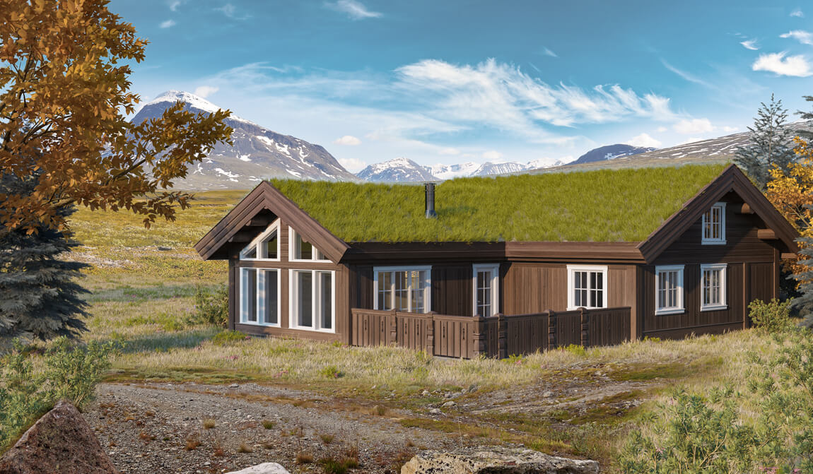Byggesett hytte - Hyttemodeller med moderne og tradisjonelt uttrykk ...